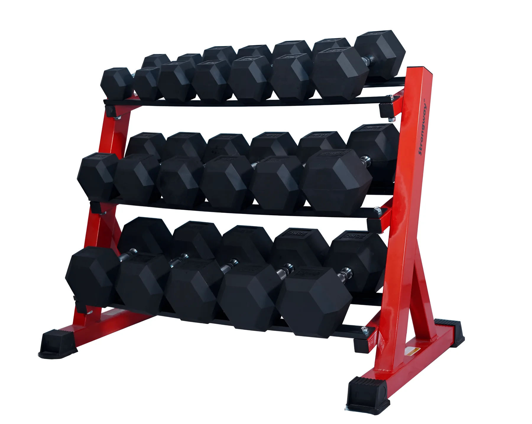 Gym Hex Dumbbells Set With Rack Now Released to Market by Strongway Gym ...